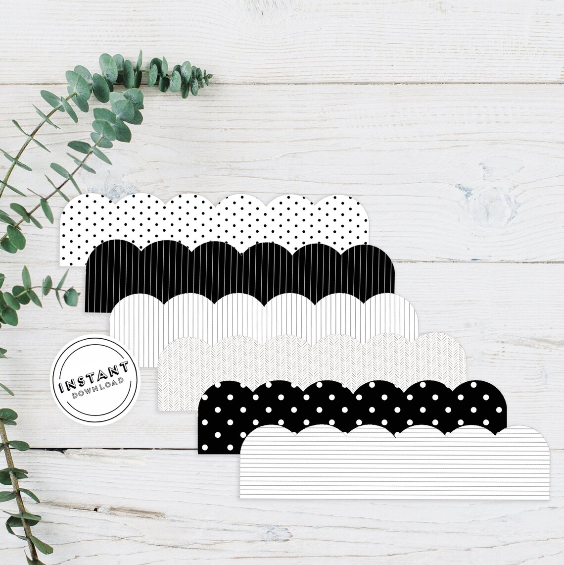 Black and White Classroom Bulletin Board Border Printable - Etsy