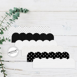 Black and White Classroom Bulletin Board Border | Printable Bulletin ...
