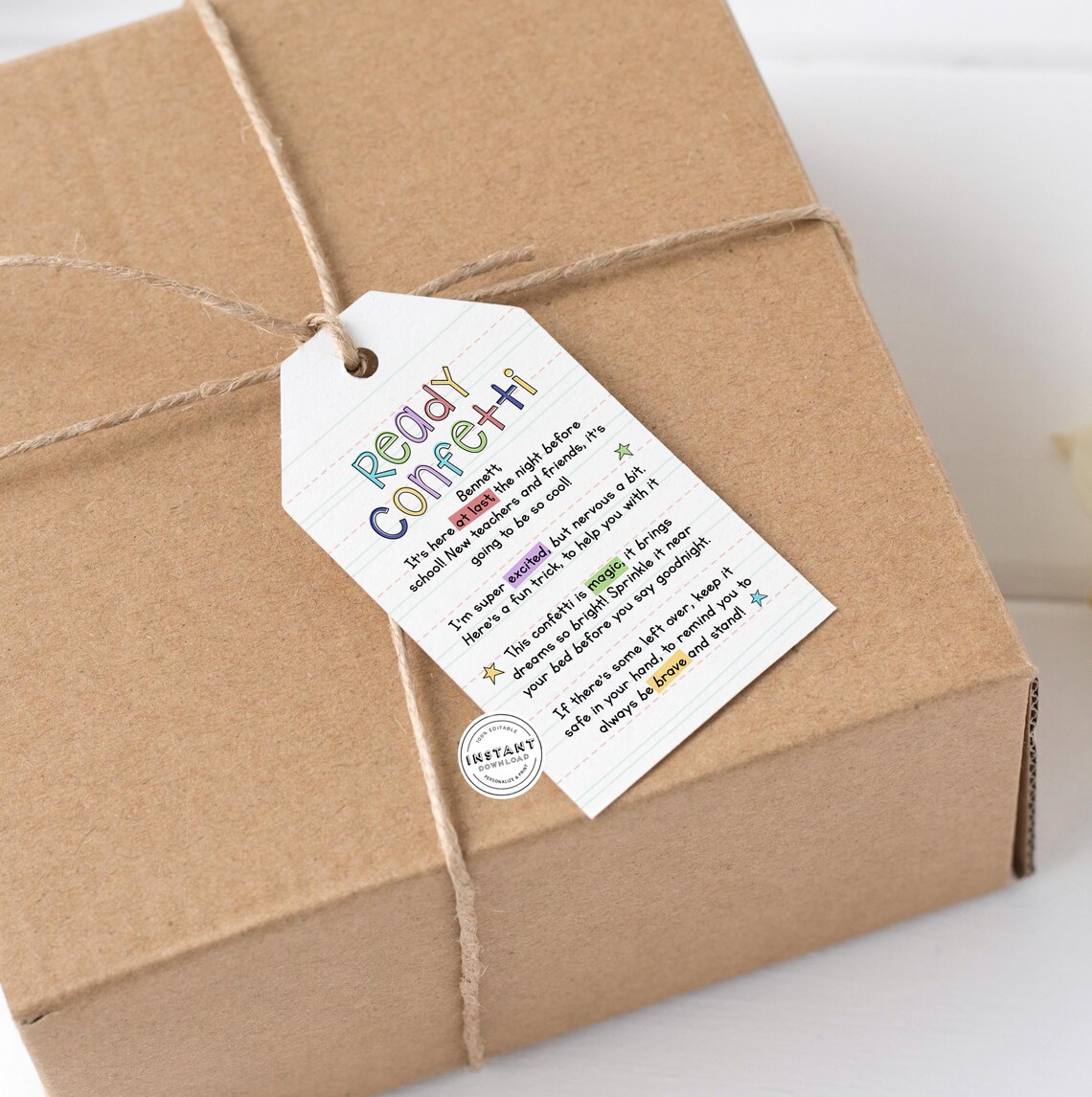 Modern Printable Ready Confetti | First Day of School Confetti | First ...