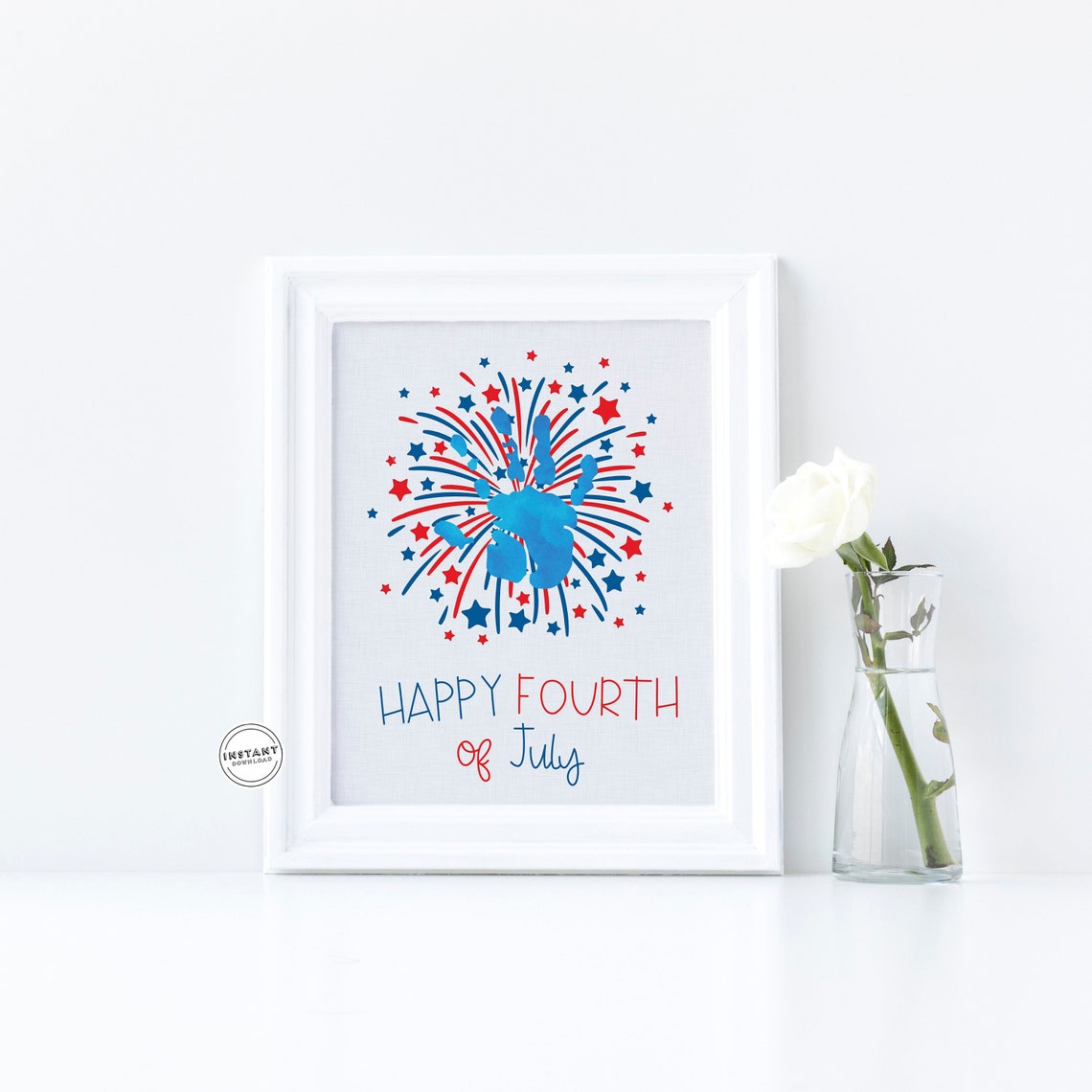 Fourth of July Handprint Craft 4th of July Fireworks - Etsy