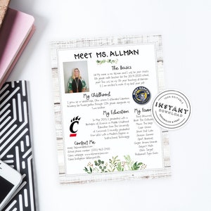 Farmhouse Classroom Meet the Teacher | Modern Farmhouse Class ...