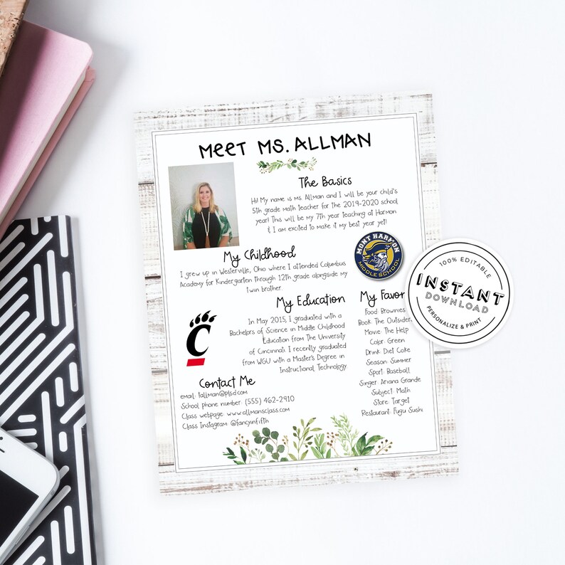 Farmhouse Classroom Meet the Teacher Modern Farmhouse Class - Etsy Canada