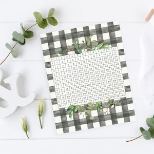 Farmhouse Multiplication Table for Classroom | Buffalo Check Classroom ...