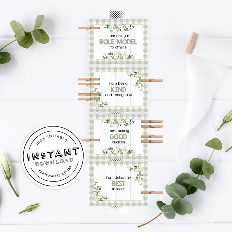 Farmhouse Behavior Clip Chart for Classroom or Home Behavior - Etsy