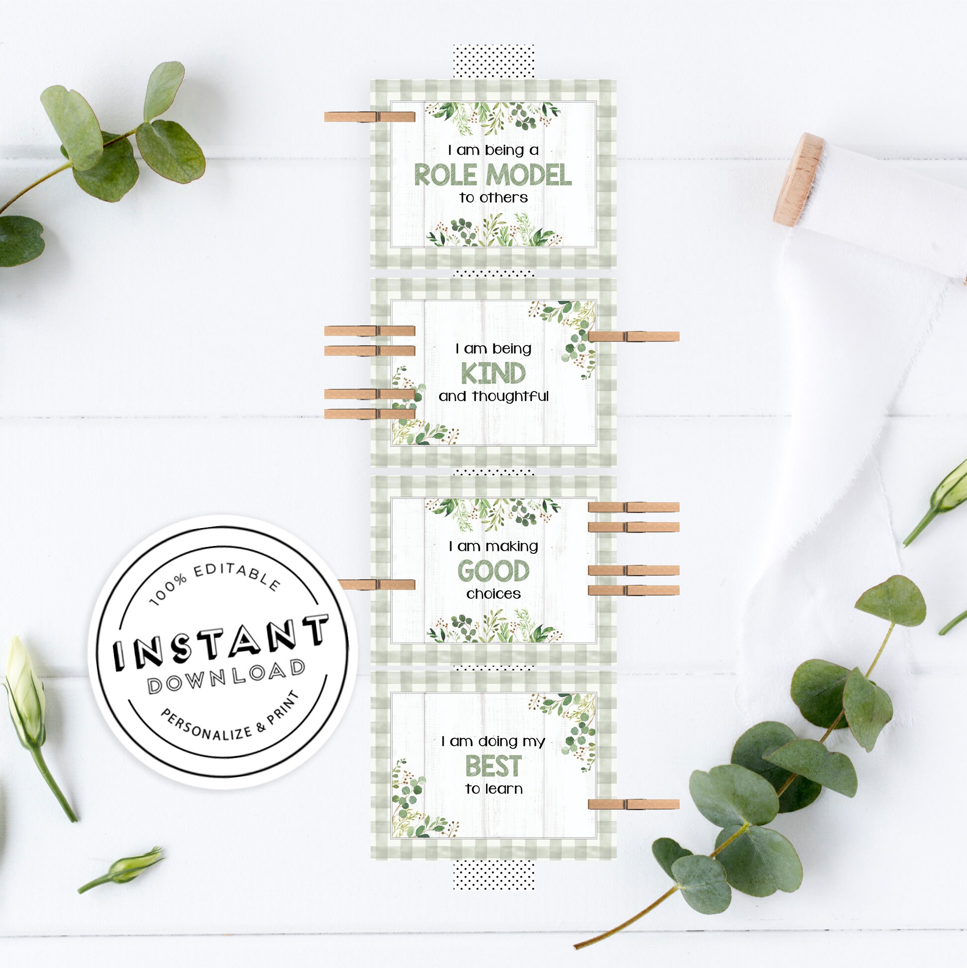 Farmhouse Behavior Clip Chart for Classroom or Home Behavior - Etsy