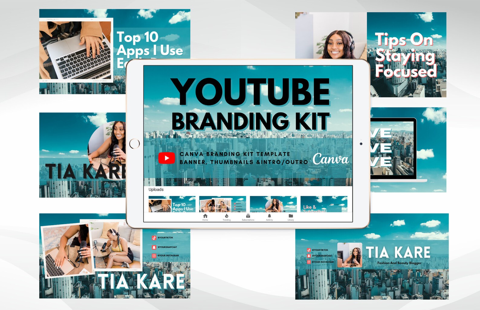 Youtube Thumbnail Template, Youtube Art, Youtube Banner, Intro, Outro ...