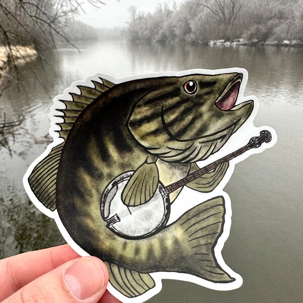 Bass Sticker - Etsy