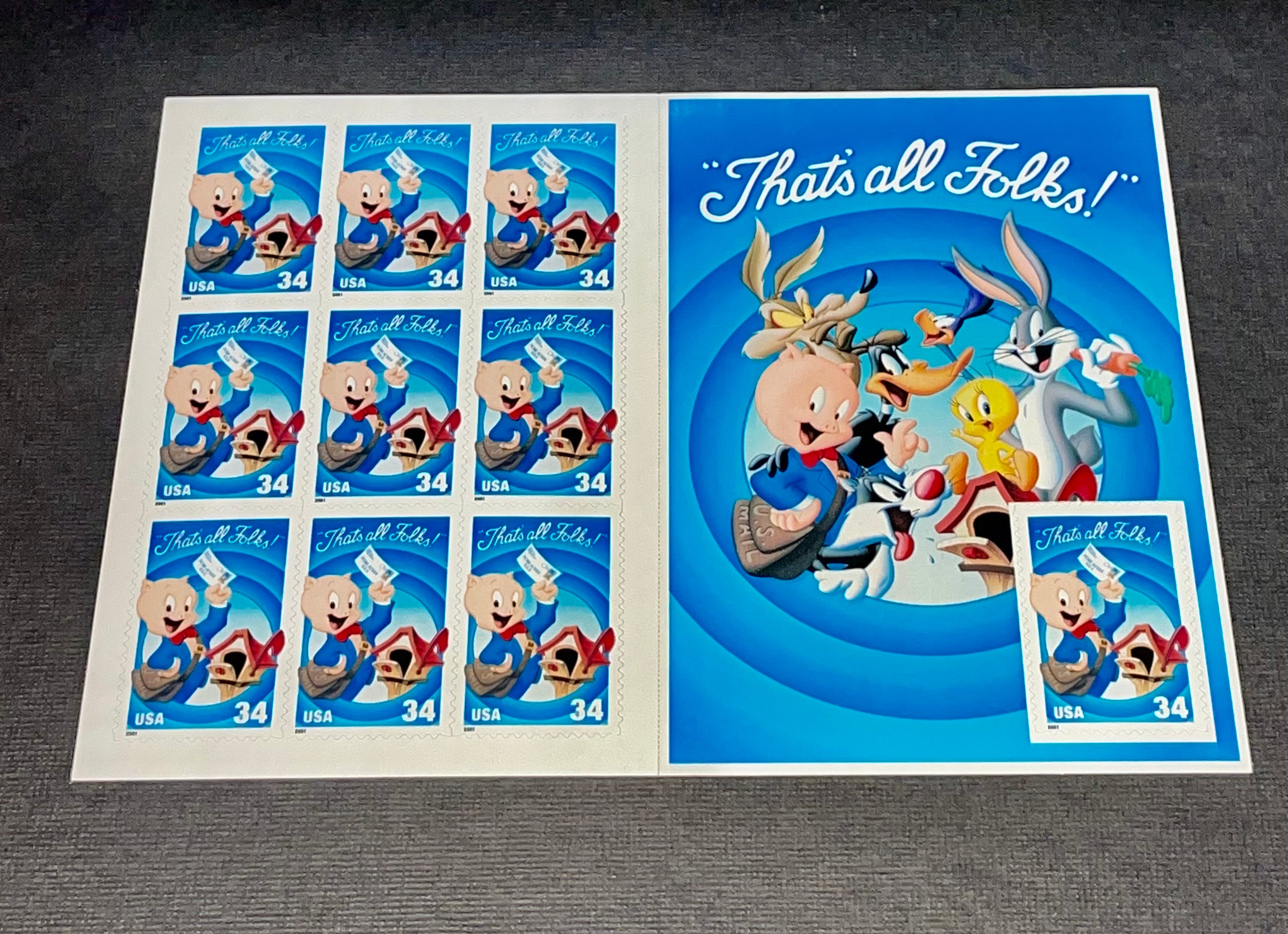 Looney Tunes Thats All Folks Porky Pig