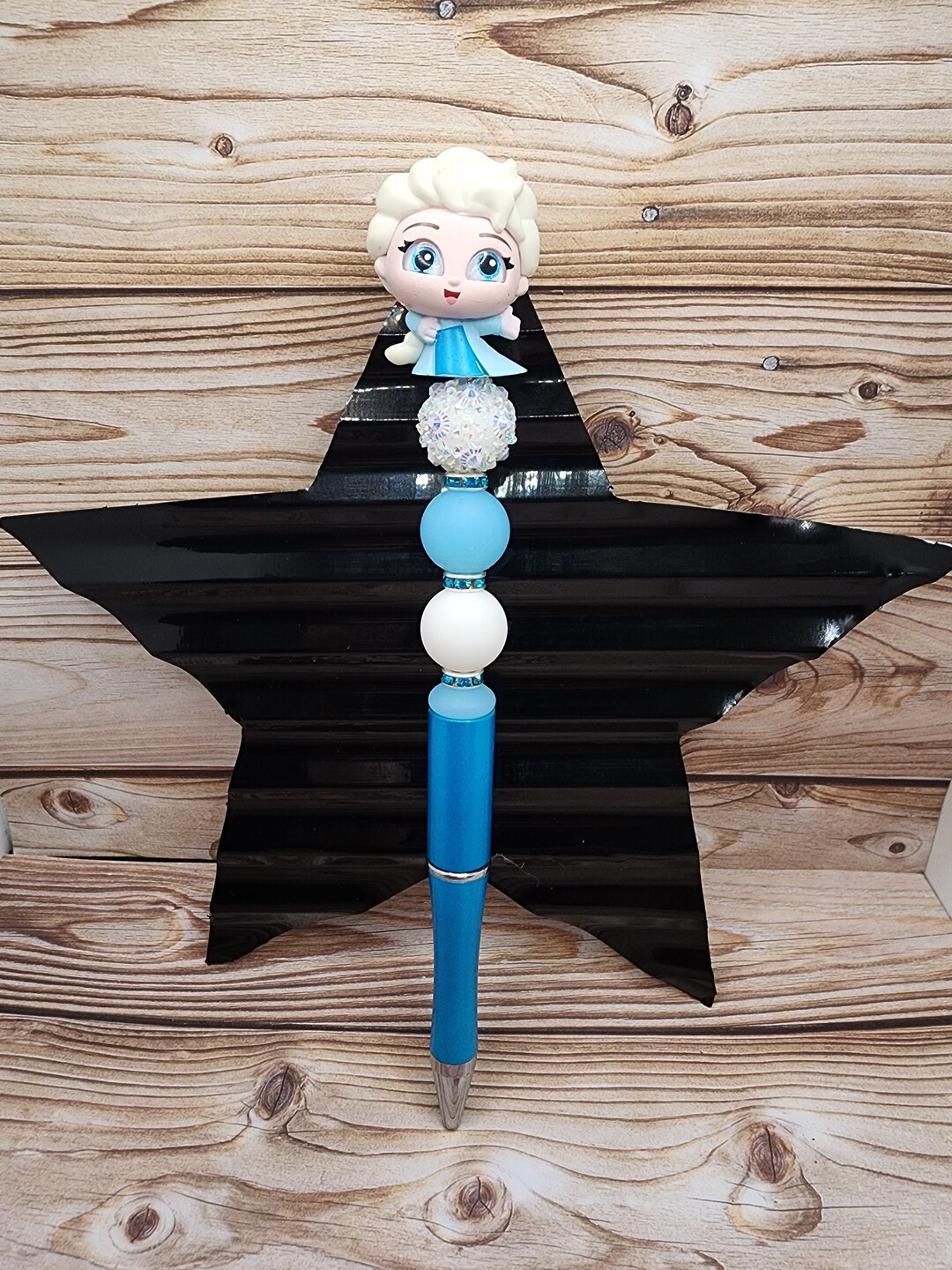 Elsa Inspired Refillable Beaded Pen L Doorable L Character Pen - Etsy