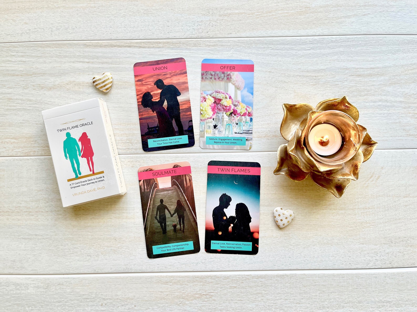 Twin Flame Oracle Deck Love Oracle Cards Tarot Cards 77 Etsy