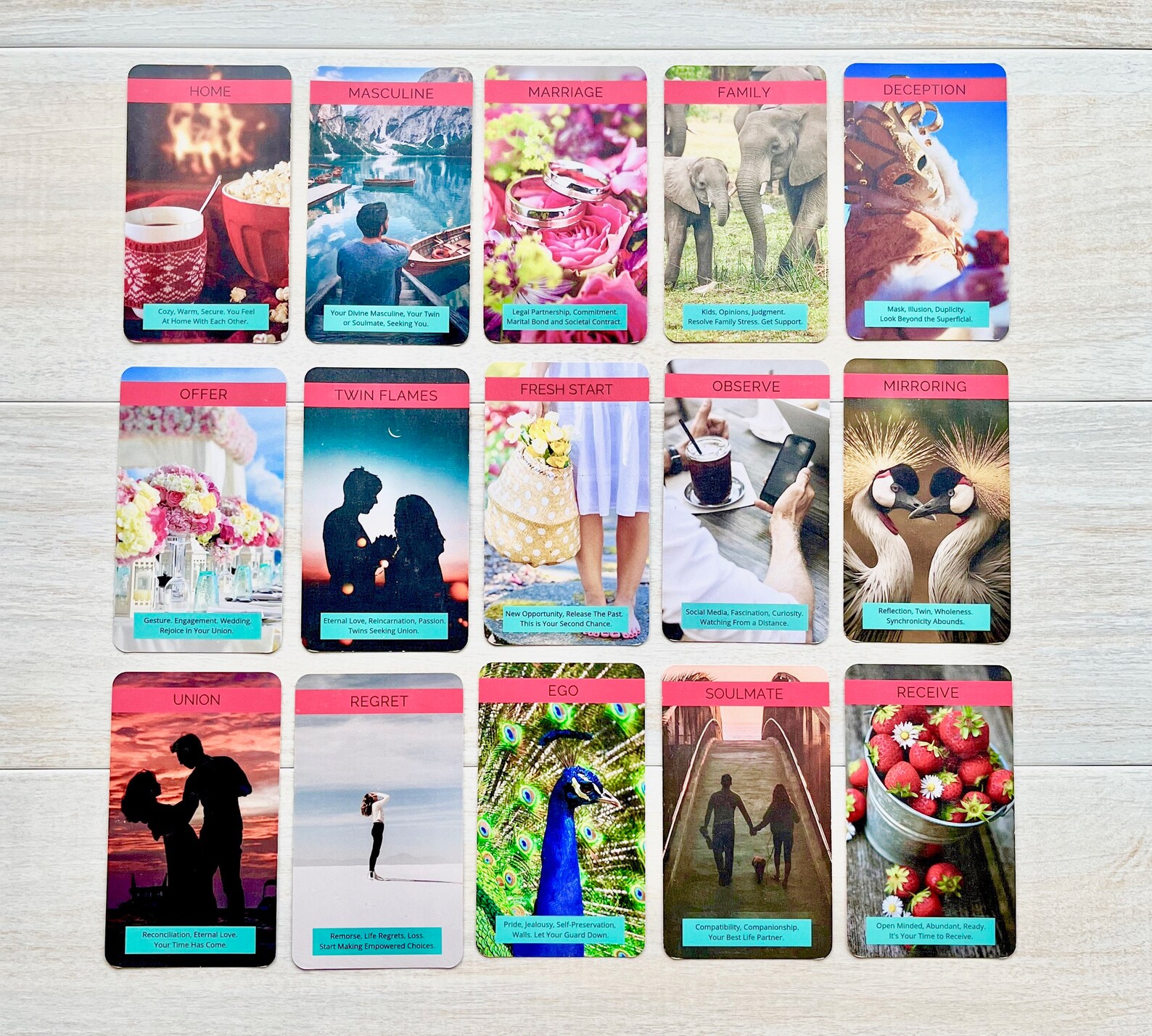 Twin Flame Oracle Deck. Love Oracle Cards. Tarot Cards. 77 - Etsy