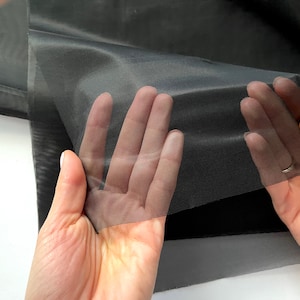 Strong Black Corset Net Mesh, No Stretch Corsetry Fabric, Soft Strong ...