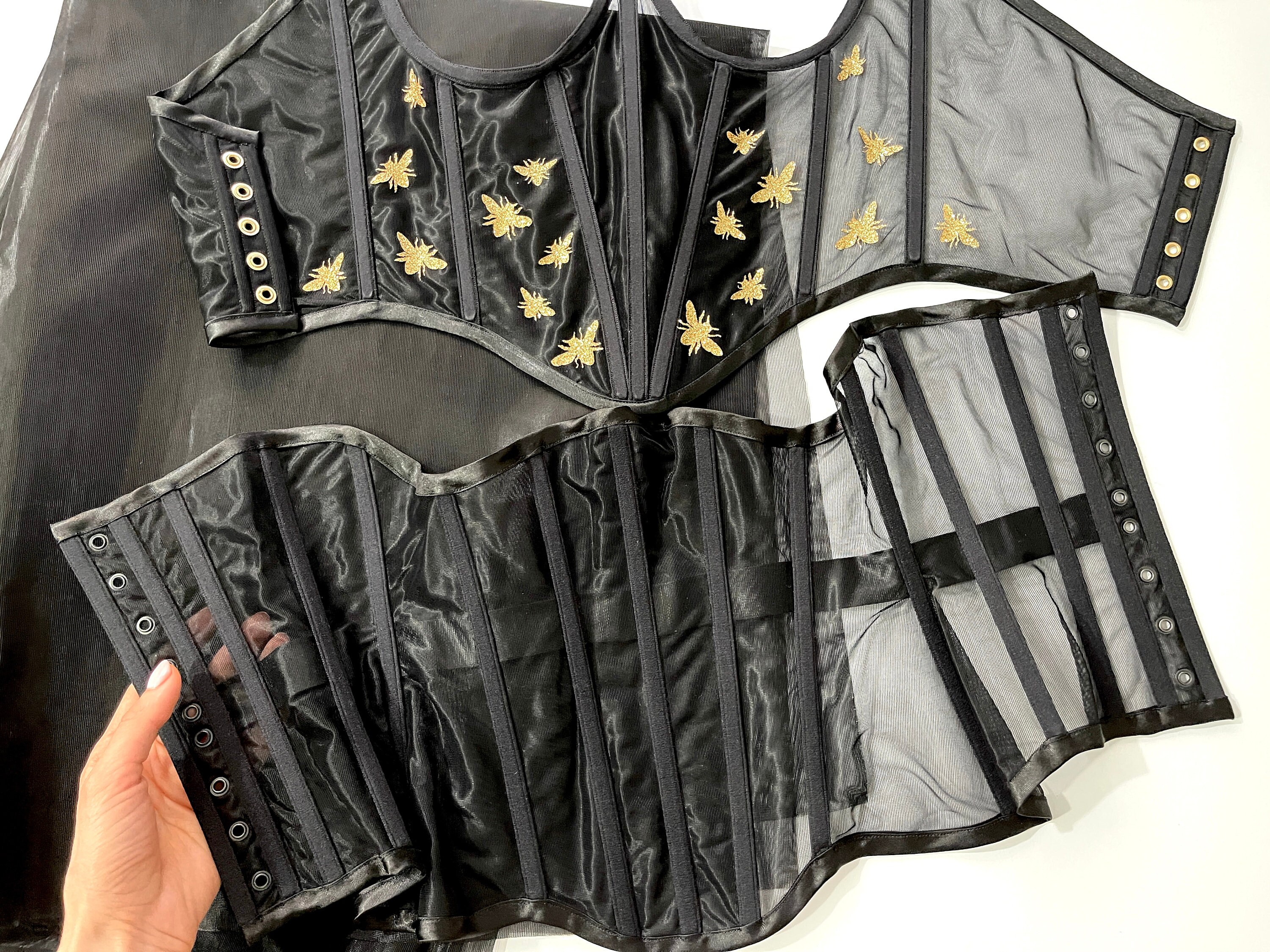 Italian No Stretch Corsetry Fabric, Premium Strong Corset Net Mesh ...