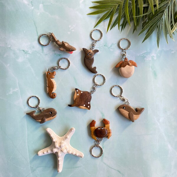 Wooden Keychain - Etsy