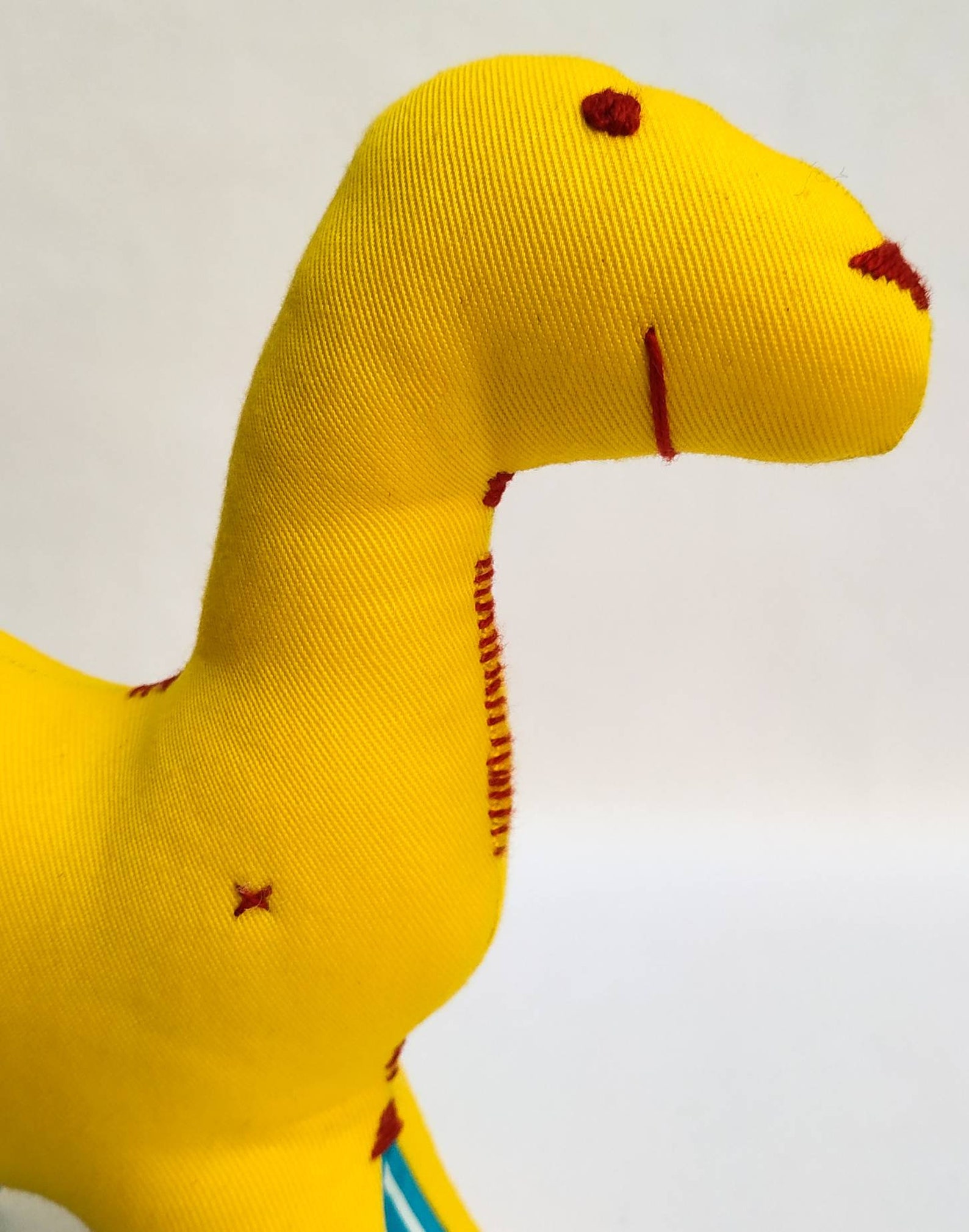 Yellow Dinosaur Stuffed Animal Handmade Doll Home Decor | Etsy