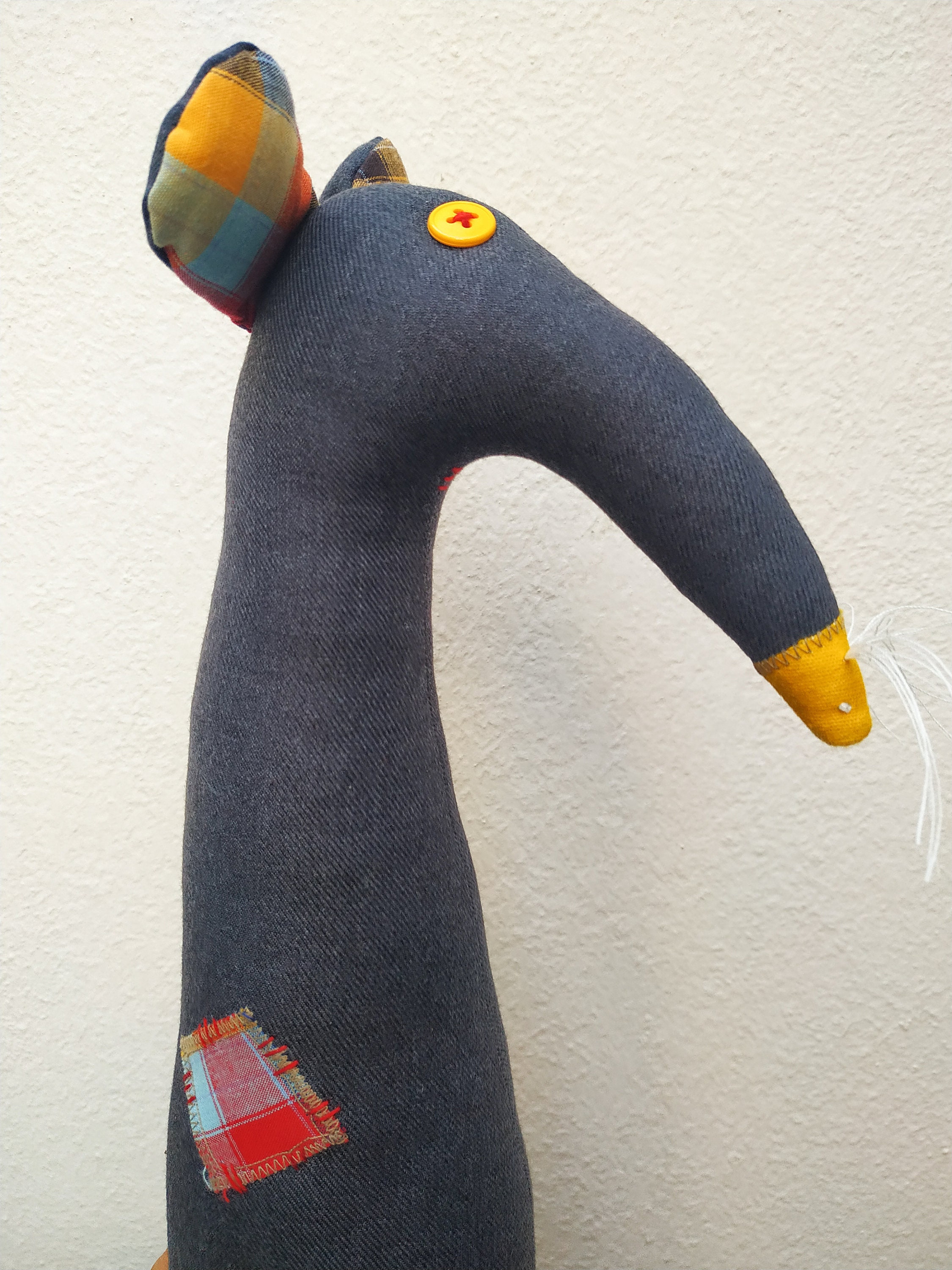 Grey Mouse Stuffed Animal Handmade Doll Home Decor Children - Etsy UK