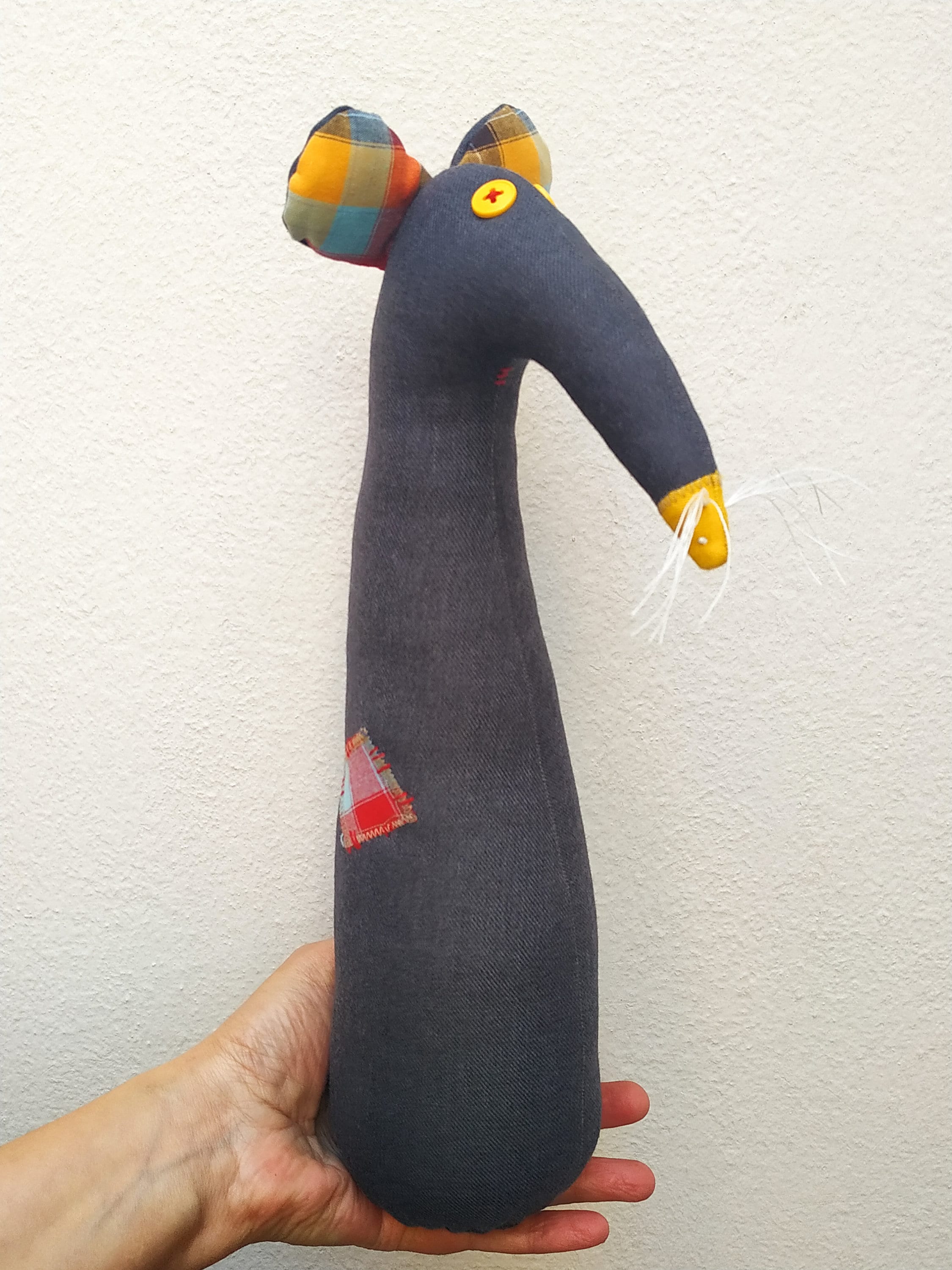 Grey Mouse Stuffed Animal Handmade Doll Home Decor Children - Etsy UK