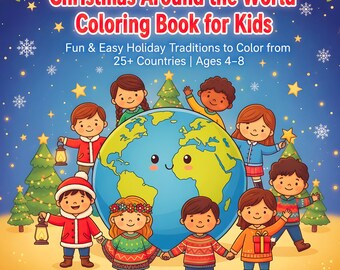 Christmas Around the World Coloring Book for Kids | Holiday Traditions ...