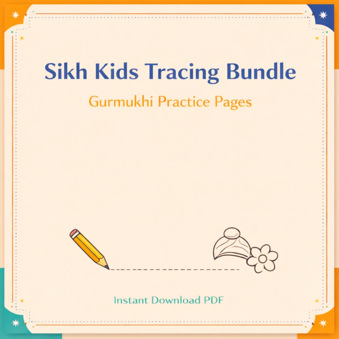 Sikh Kids Activity Mega Bundle | Gurmukhi Tracing Mazes Flashcards ...