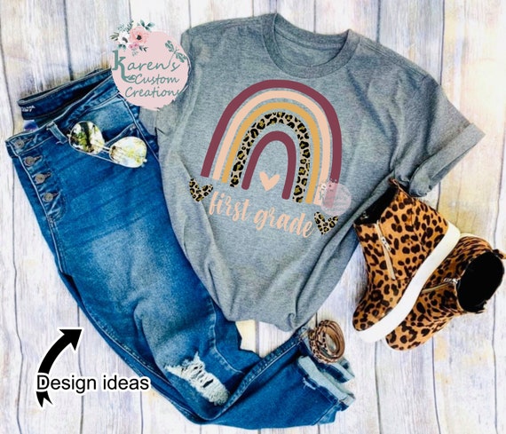 First Day of School PNG Back to School Leopard Print Leopard | Etsy