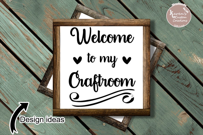 Welcome to My Craftroom Svg, Craft Room Cut File, Welcome Sign Svg ...