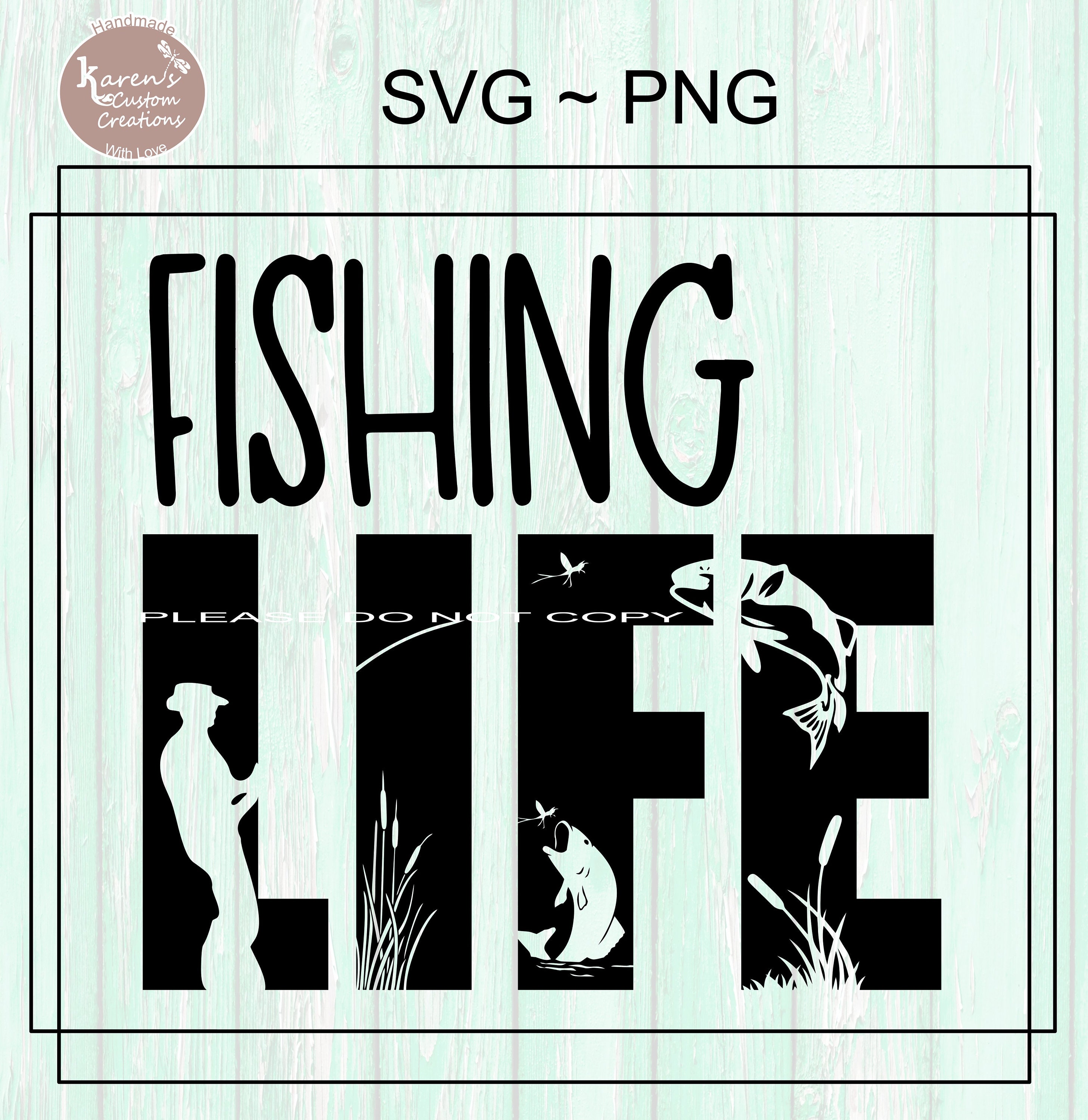 Fishing Life SVG Hunting and Fishing SVG Fishing Decals | Etsy Canada