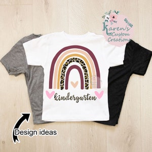 First Day of School PNG, Kindergarten PNG, Back to School Leopard Print ...