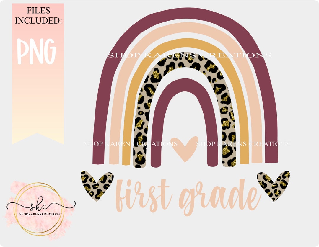 First Day of School PNG, Back to School Leopard Print, Leopard Print ...