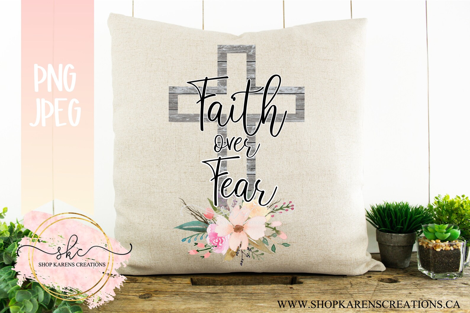 Faith Over Fear PNG, Cross Png, Faith Designs, Cross Designs, Believe ...