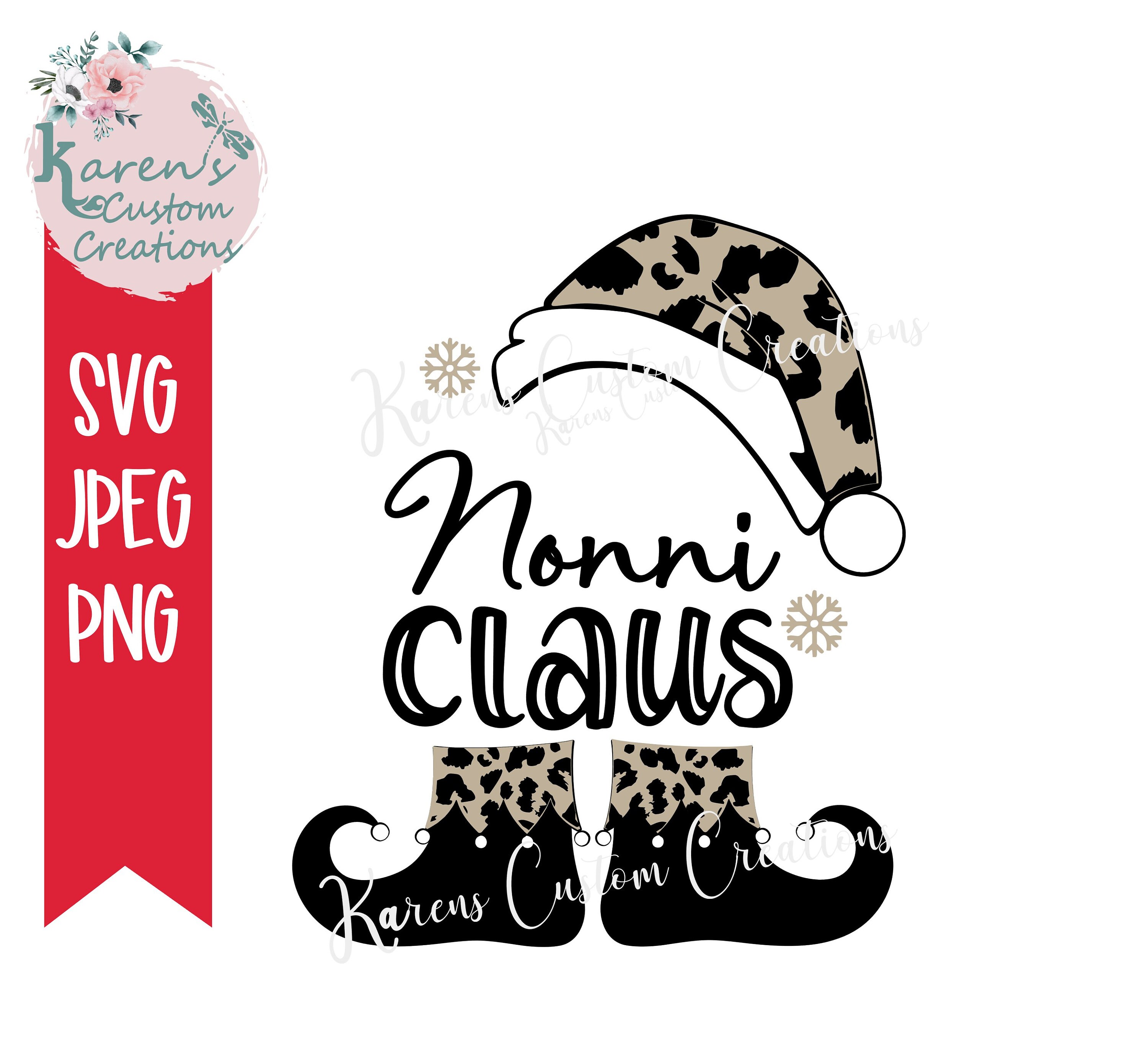 Nonni Claus SVG Santa Claus SvG Nonni Claus SVG Christmas | Etsy