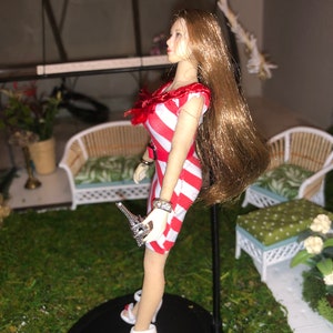 1:12 Tbleague Phicen Female Stretch Lycra Slipon Dress With Neck Detail ...