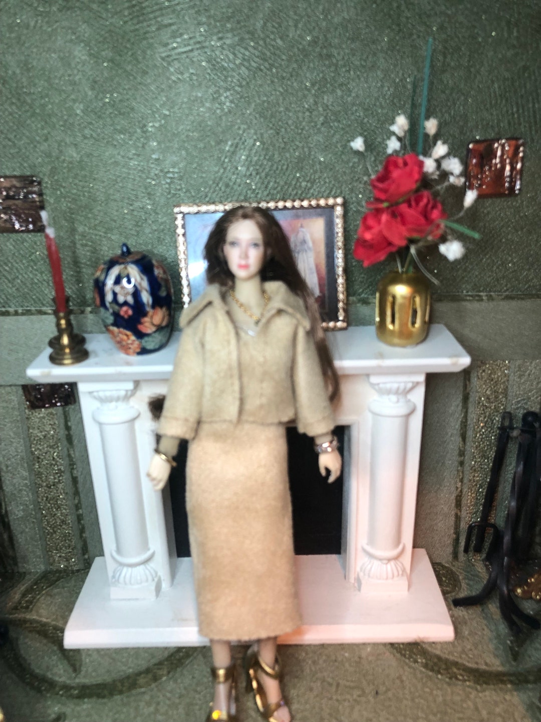 1/12 Tbleague Phicen Female Leather Bomber Jacket. Faux Stretch Suede ...