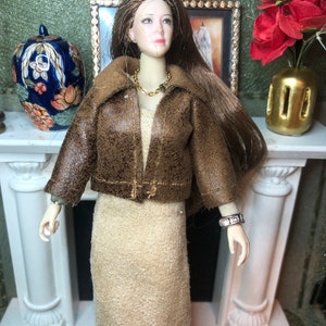 1/12 Tbleague Phicen Female Leather Bomber Jacket. Faux - Etsy