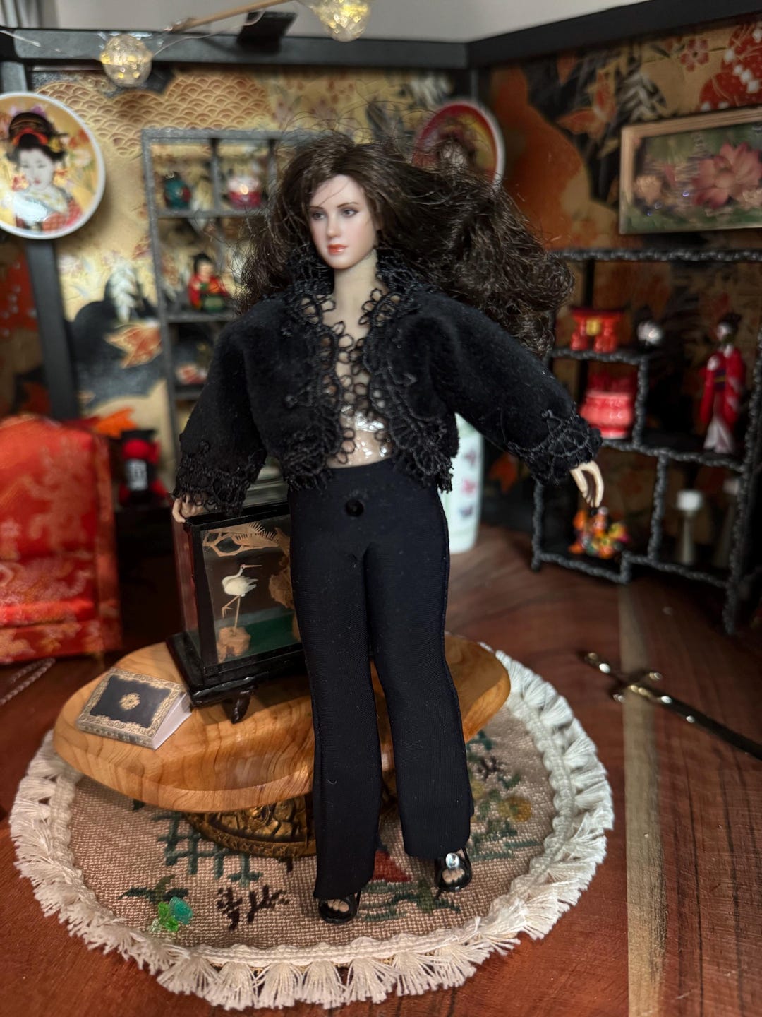 1:12 Tbleague Curvy TA05 Phicen Female Faux Fur Jacket With Trim. Only ...
