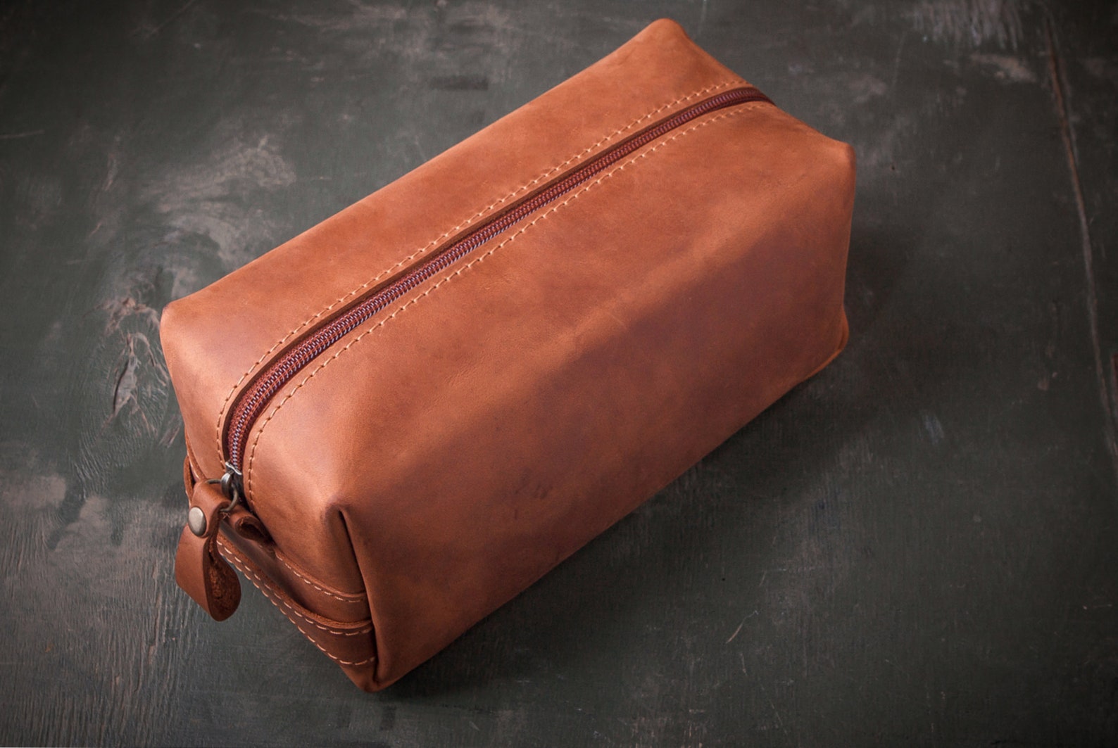 Leather Toiletry Bag Personalizedleather Dopp - Etsy