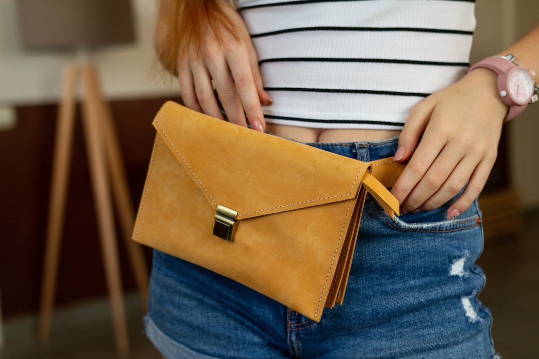 Leather Belt Bag Women, Personalized Belt Bag Women, Belt Bag With ...