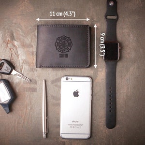 Custom Leather Wallet,police Officer Gifts for Men,police Gifts for ...