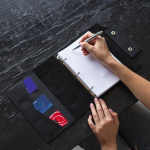 3 Ring Binder,refillable Binder Journal,leather Notebook Refillable ...