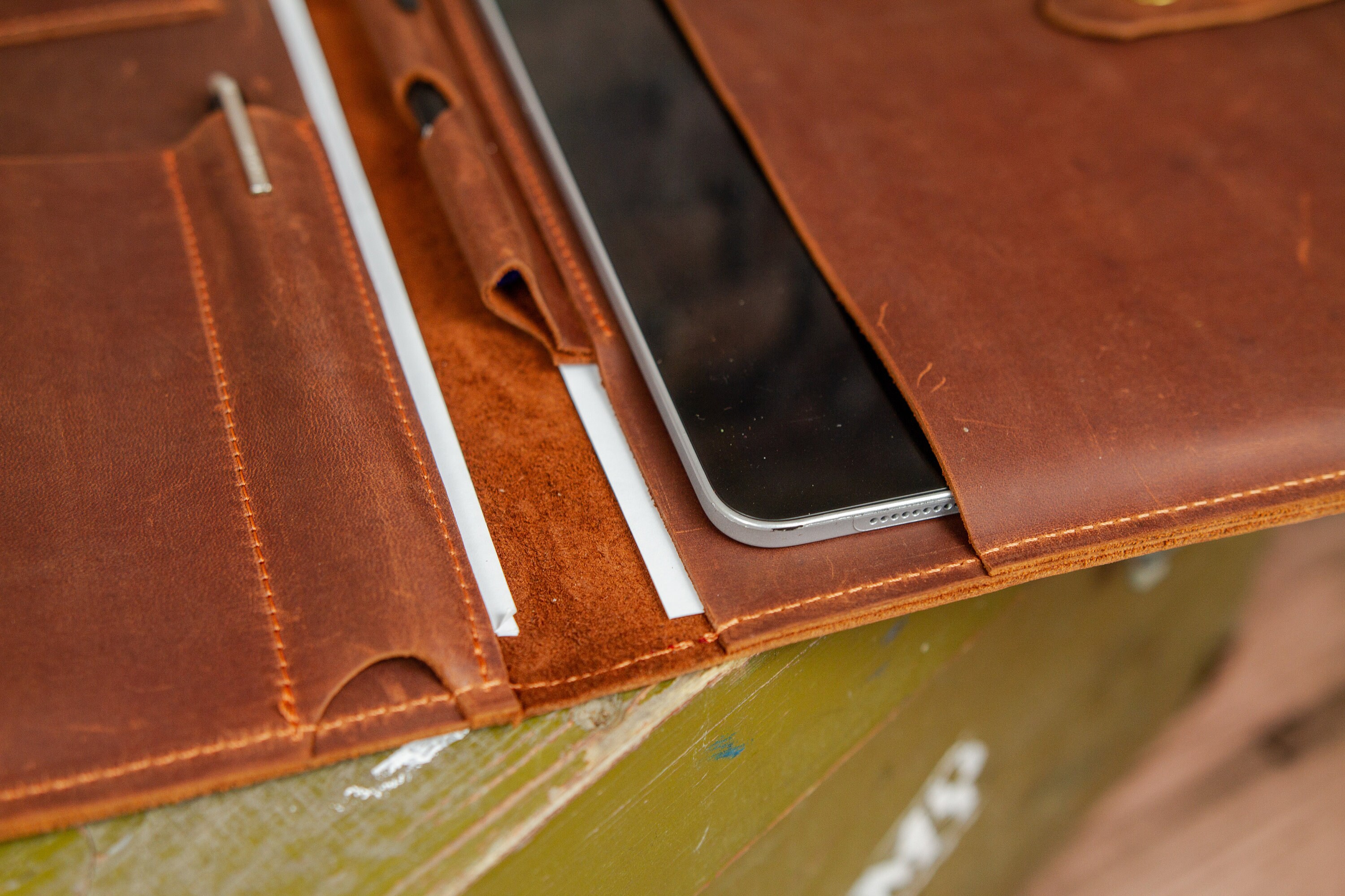 Leather Ipad Pro Caseipad Organizeripad Pro 12.9 Sleeve - Etsy