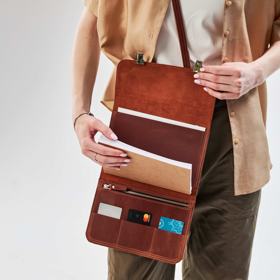 Personalized Leather Notebook With Strap, Custom Leather Sketchbook ...