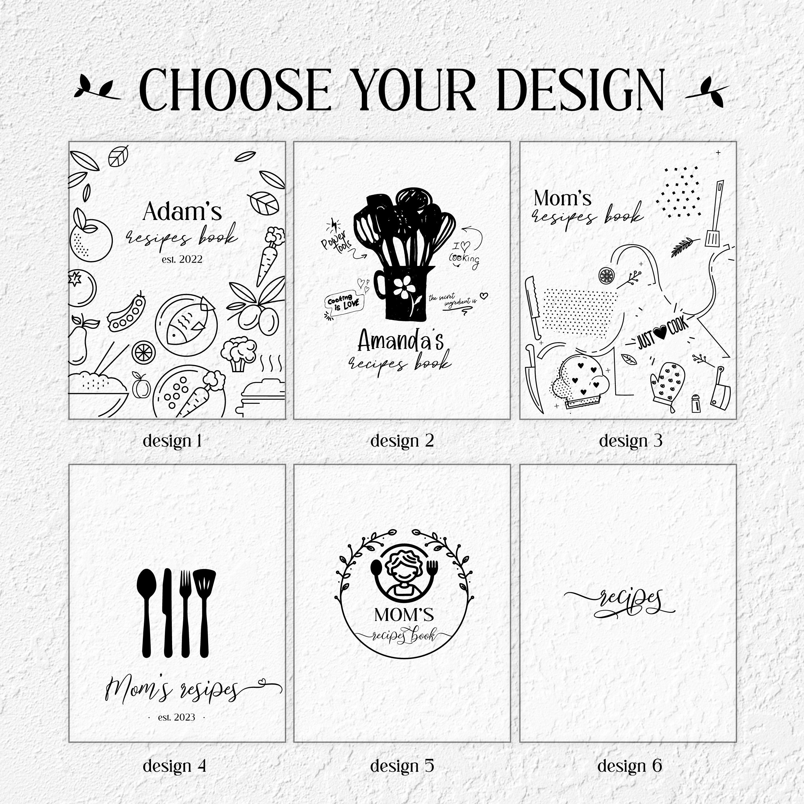 Personalized Moms Recipe Book, Recipe Book for Mom, Mom's Recipes ...