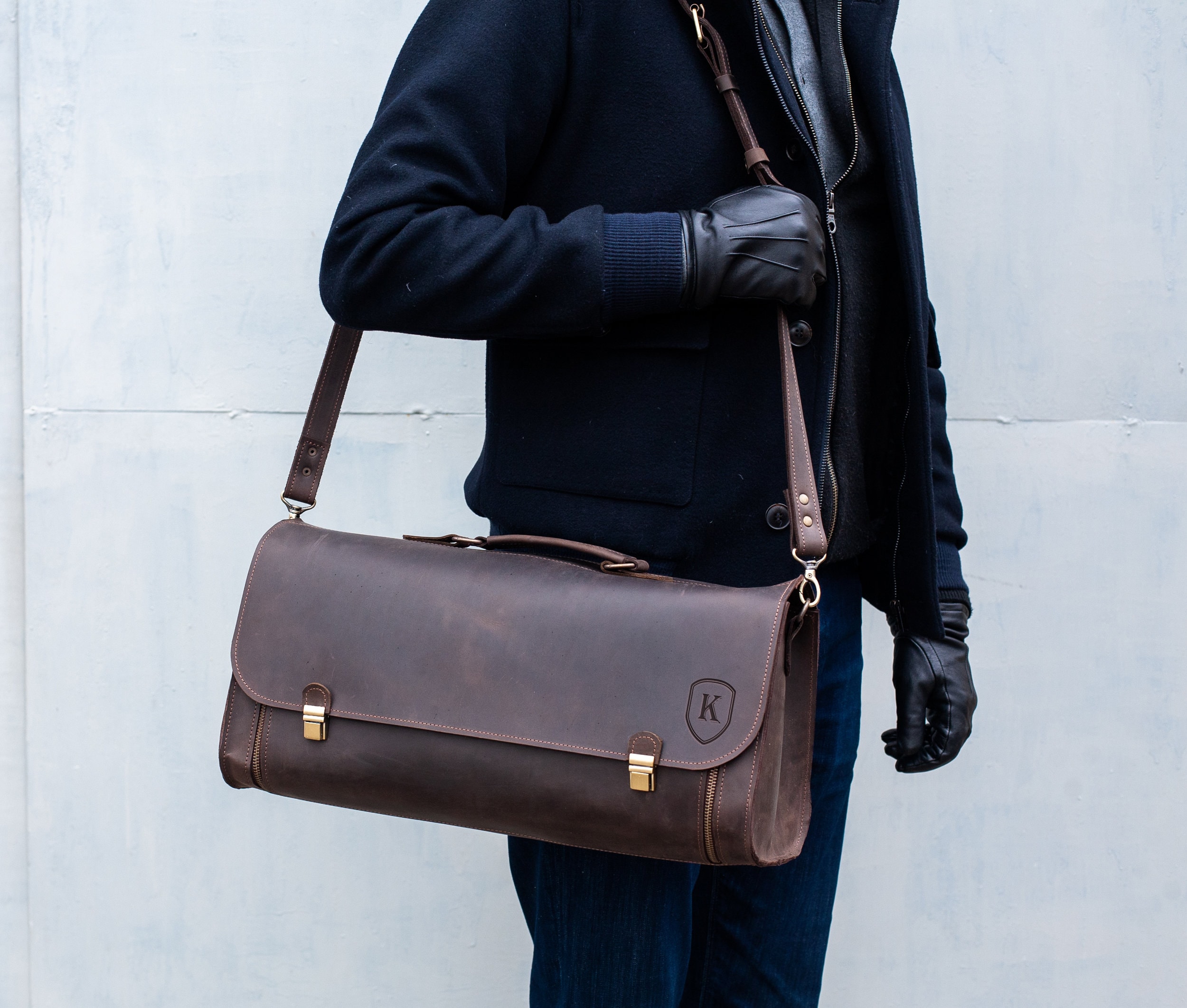 Tools Round Leather Messenger Bag Hand Tools Reversible. BY - munimoro ...