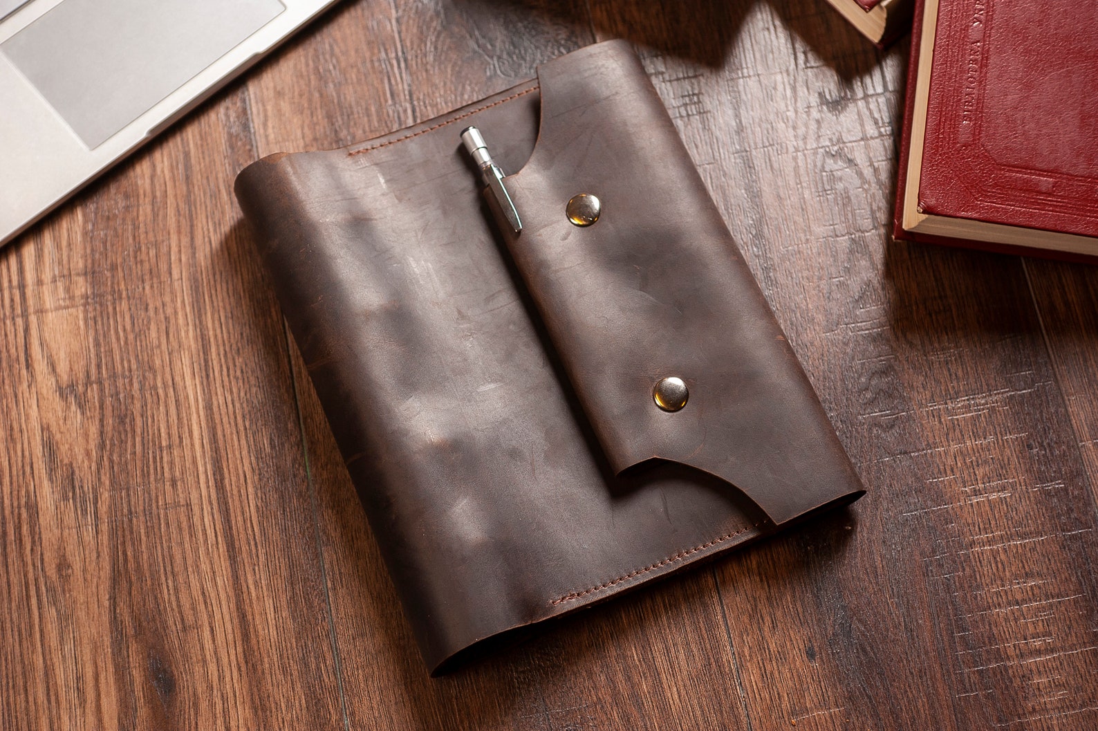 A5 planner binder leatherA5 binder 6 ring leatherBinder | Etsy