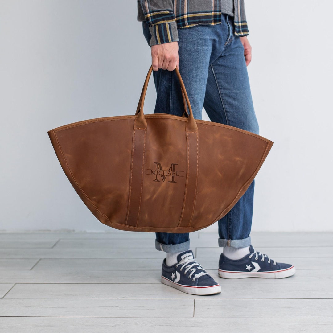 Leather Tool Bag for Men, Leather Tool Tote Bag, Large Tool Bag, Custom ...