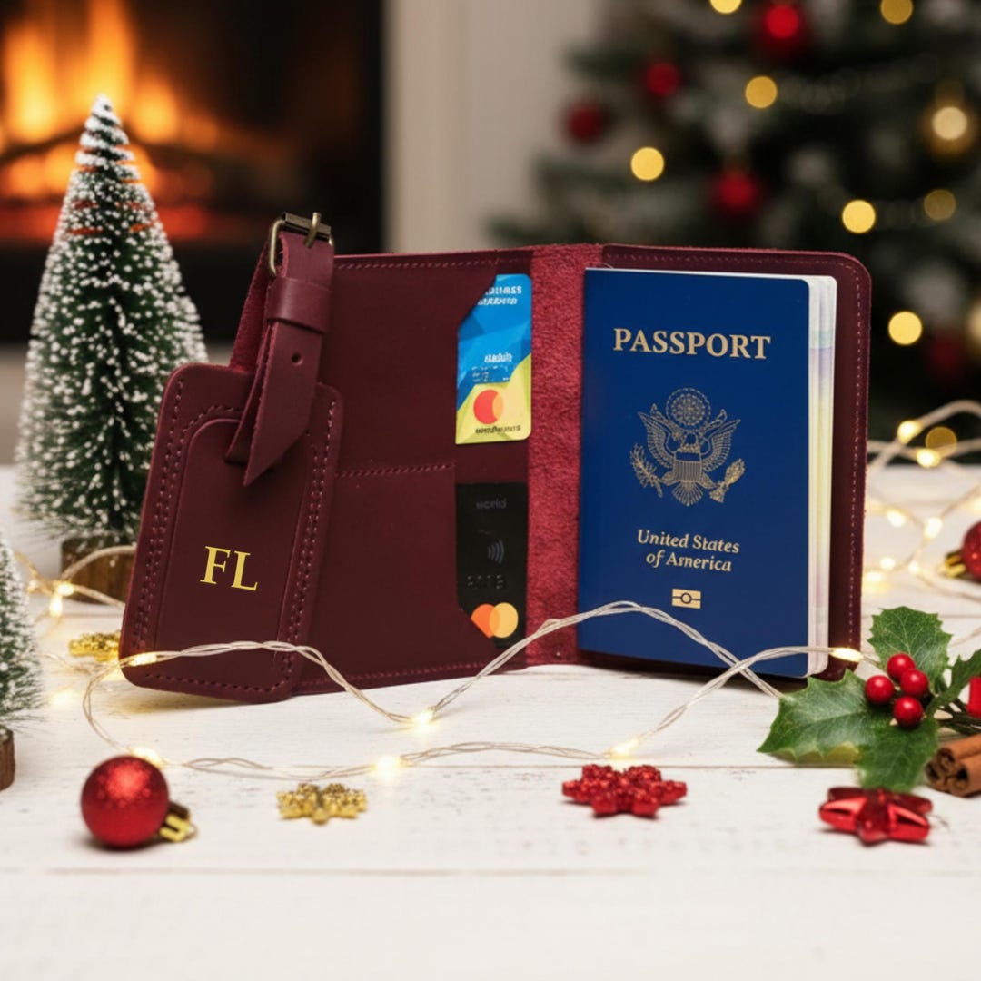Personalised Passport Cover, Custom Passport Holder, Travel Gifts for ...