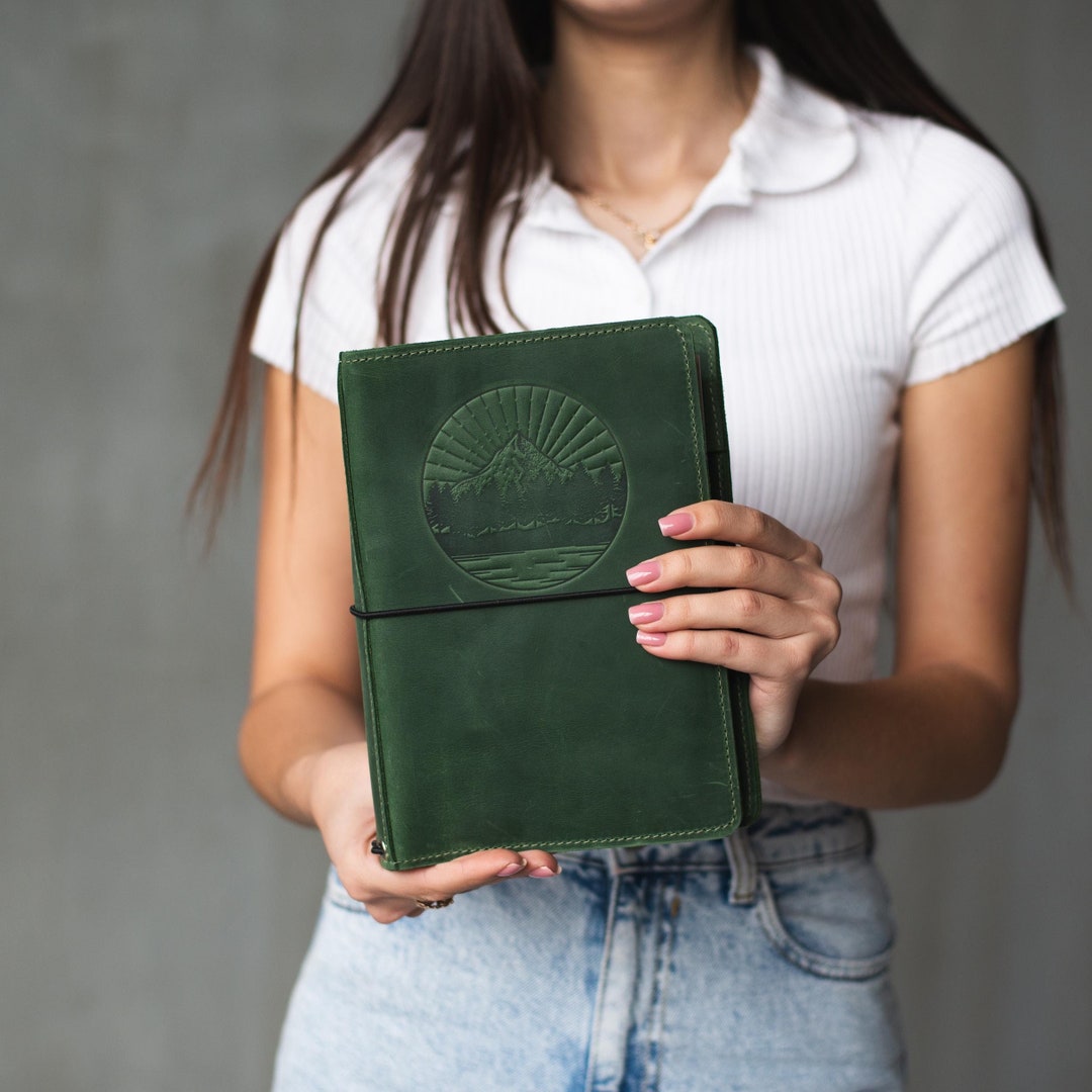 Leather Adventure Journal, Adventure Notebook, Mountain Notebook ...