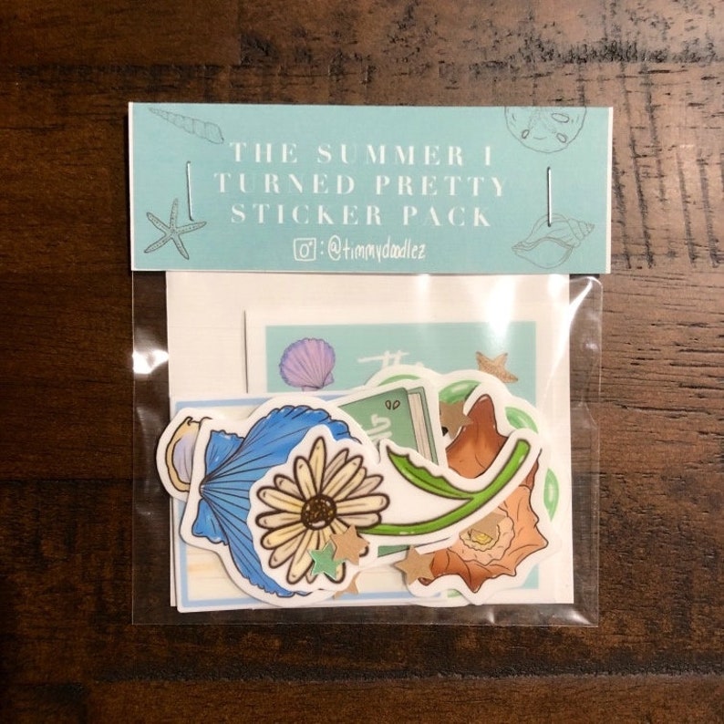 Summer I Turned Pretty Sticker Pack - Etsy