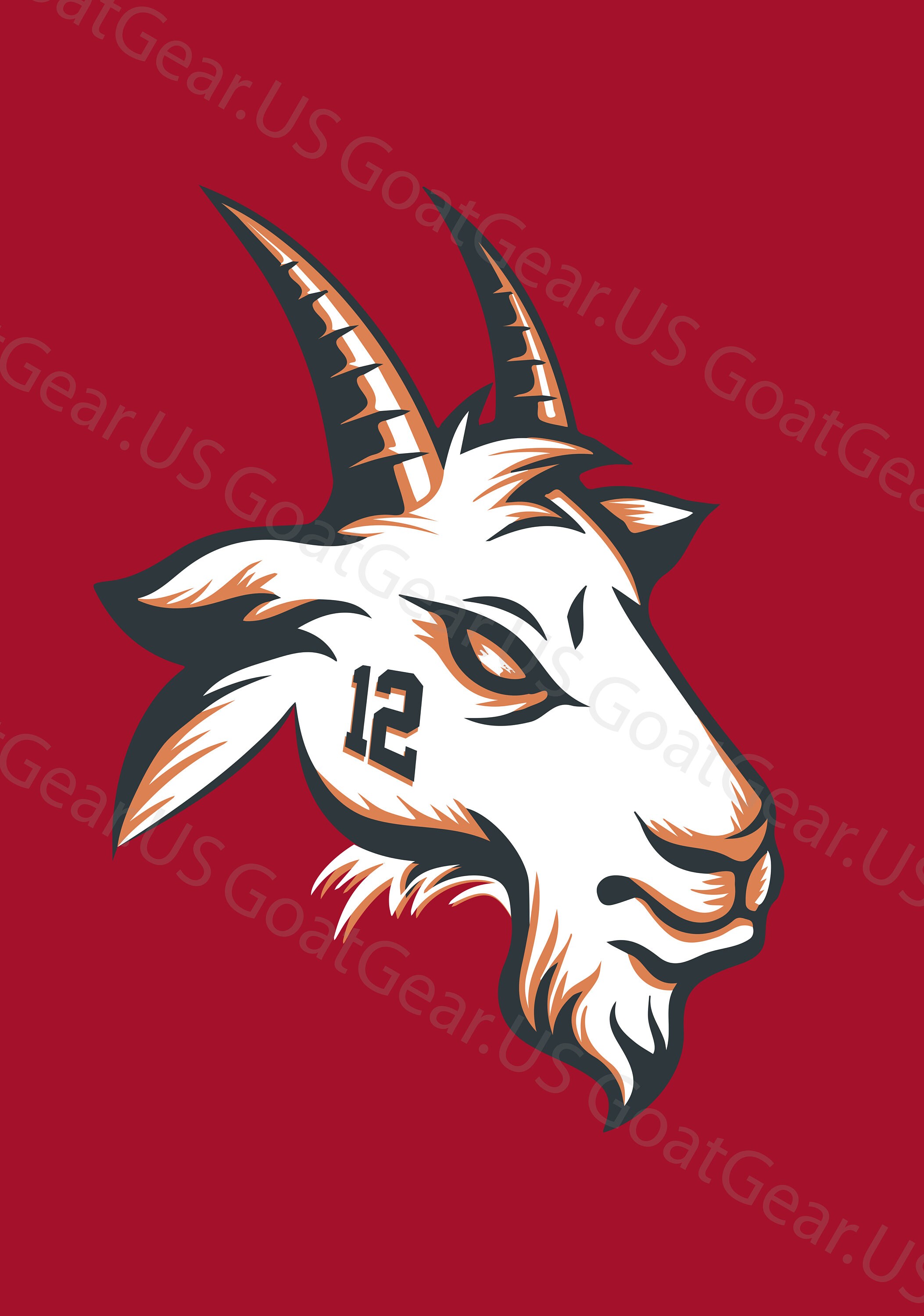 Limited Edition Tom Brady GOAT 12 Tampa Bay Bucs Digital File - Etsy UK