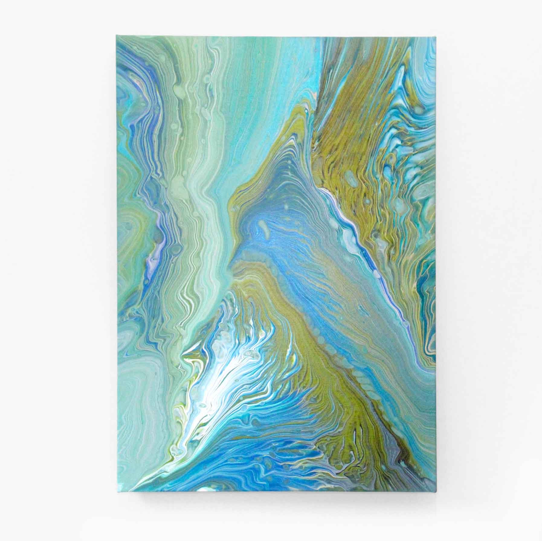 Arte fluido acrílico original sobre lienzo 42x60cm por Dina Fusi ...