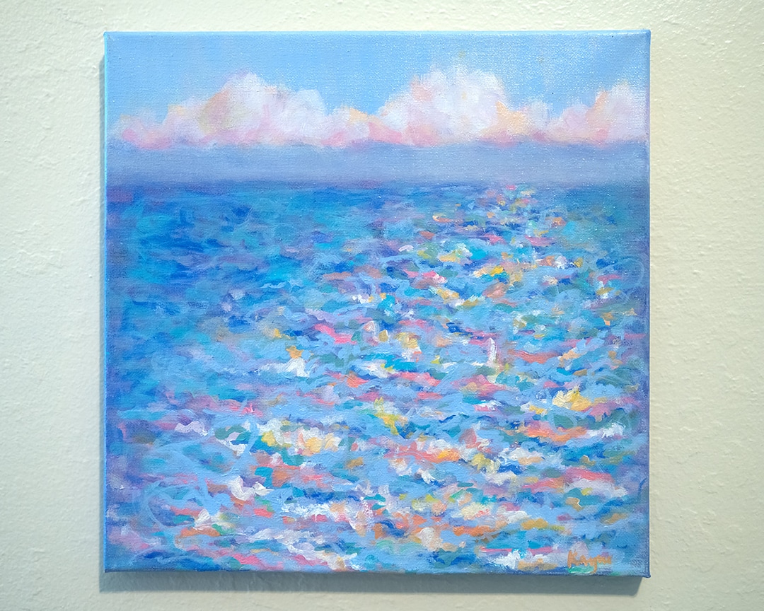 Infinite Waves Fine Art · Sunset Decor · Abstract Painting · Ocean Wall ...